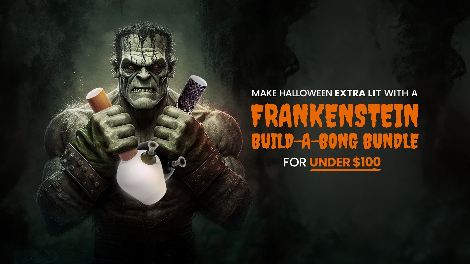 Halloween Frankenstein Build-A-Bong Bundle – Chill Steel Pipes