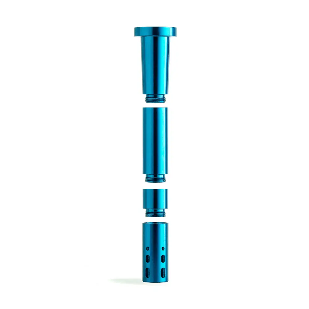 Chill - Unbreakable Aluminum Downstem - Aqua Blue – Chill Steel Pipes